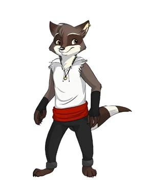 how to draw an anthro raccoon
