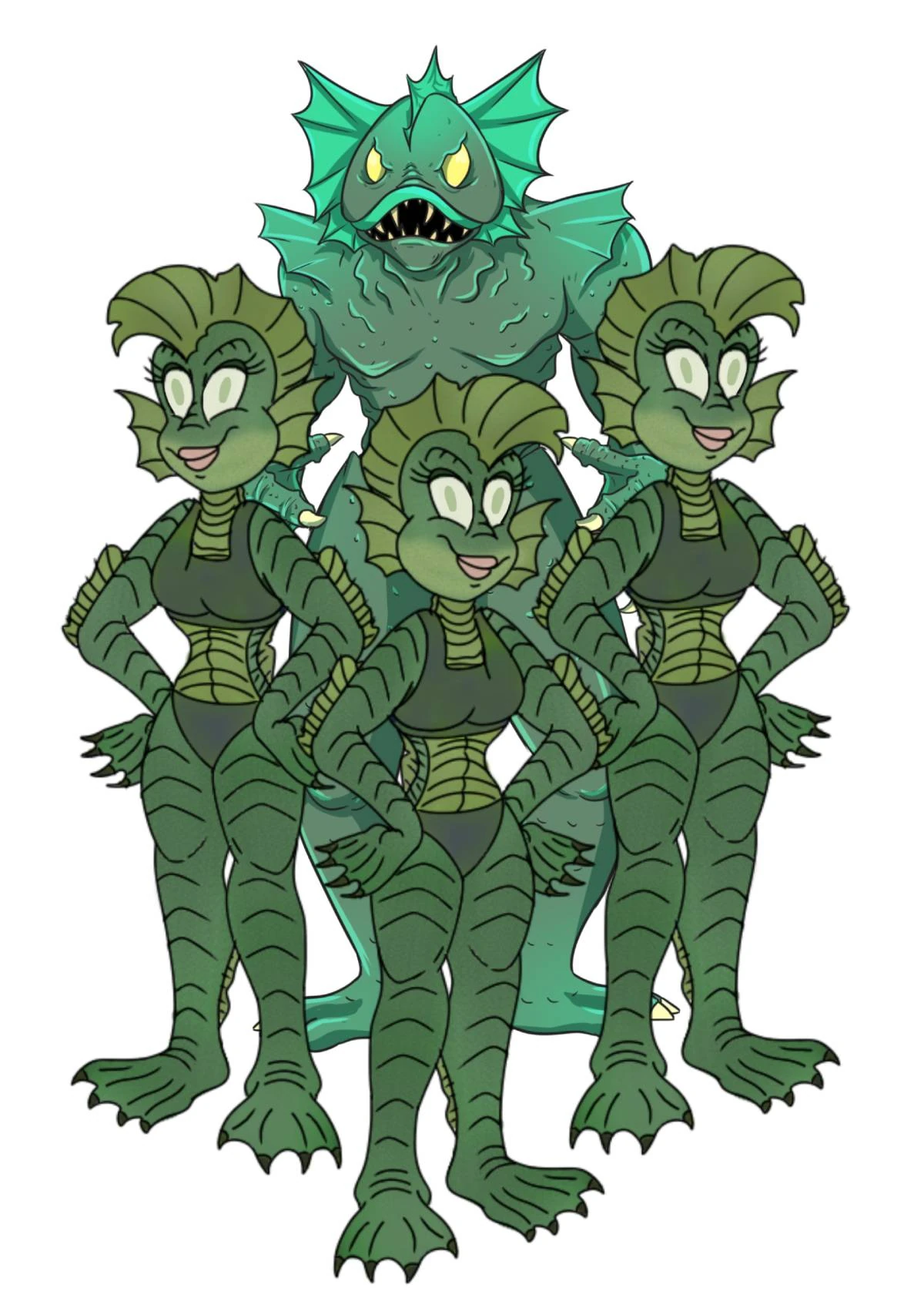 Lake Monster & Lakettes | The Masked Music Star Wiki | Fandom