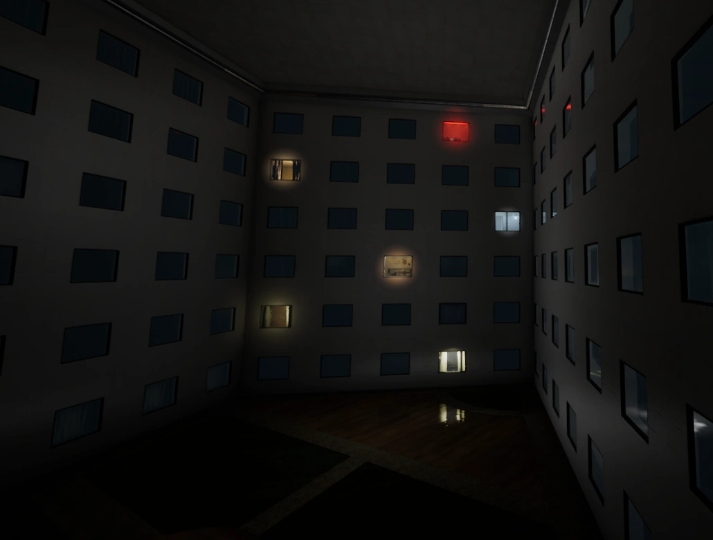 Level 188 - "Courtyard of Windows" | Backrooms: Mastodonic Database ...