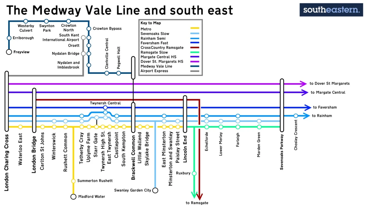 Route Map | The Medway Vale Line Wikia | Fandom