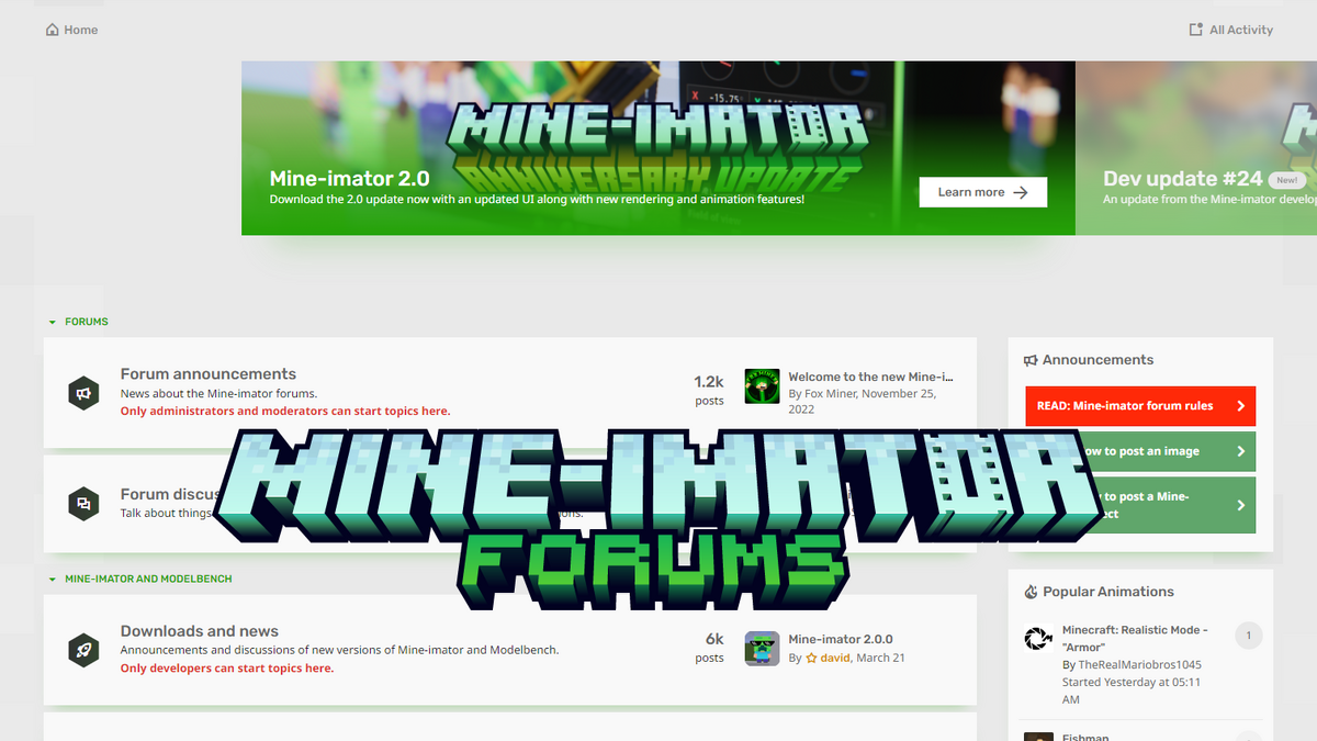 Mine-imator forums | Mine-imator Wiki | Fandom