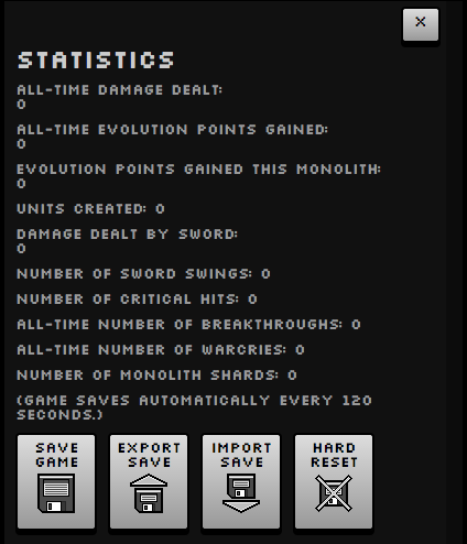 Stats Menu | The Monolith Game Wiki | Fandom