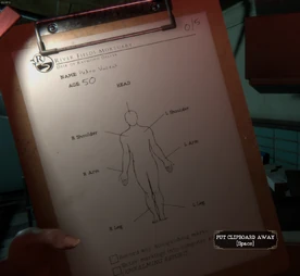 Clipboard | The Mortuary Assistant Wiki | Fandom