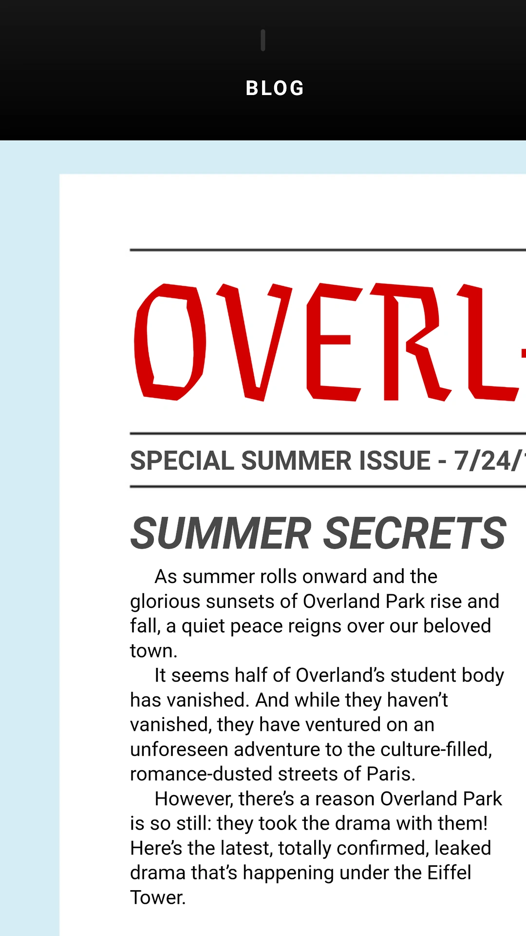 Overland Gossip Girl | The Most Popular Girls In School Wiki | Fandom