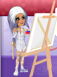 how to draw a msp girl step by step