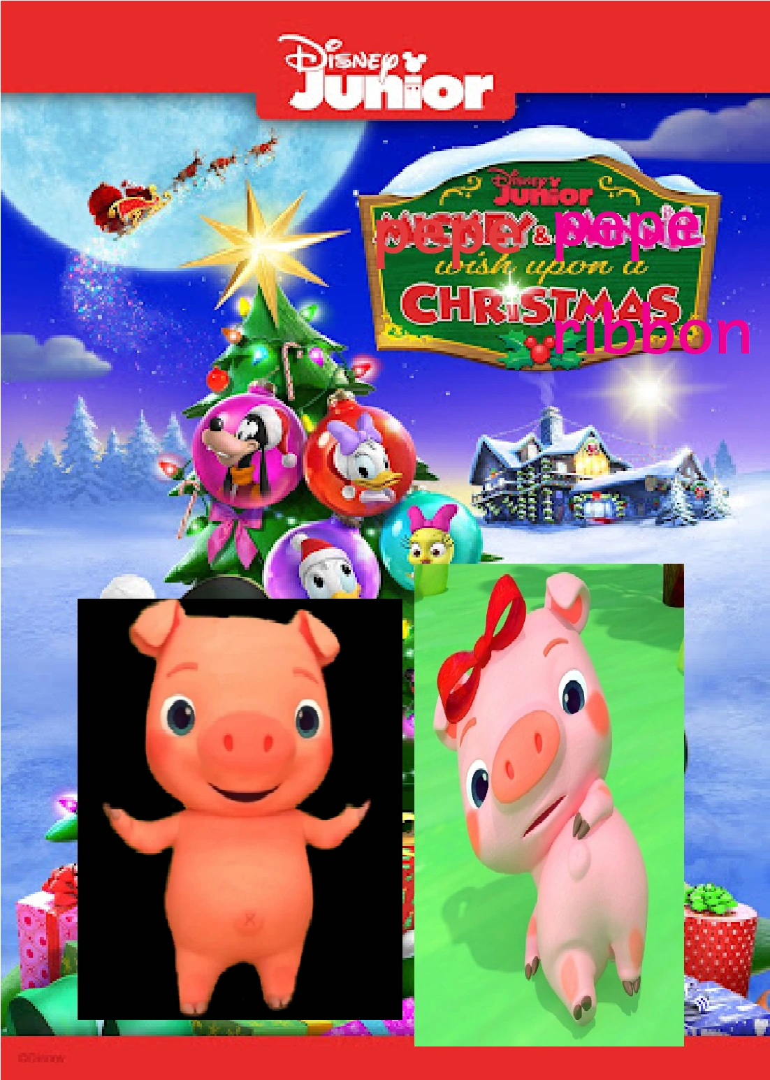 Pepe and Pepe Ribbon wish upon a christmas | The New Parody Wiki | Fandom