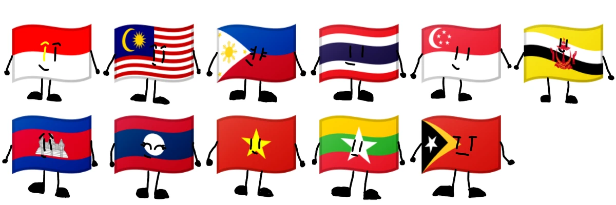 The ASEAN Object Flags | The New Parody Wiki | Fandom
