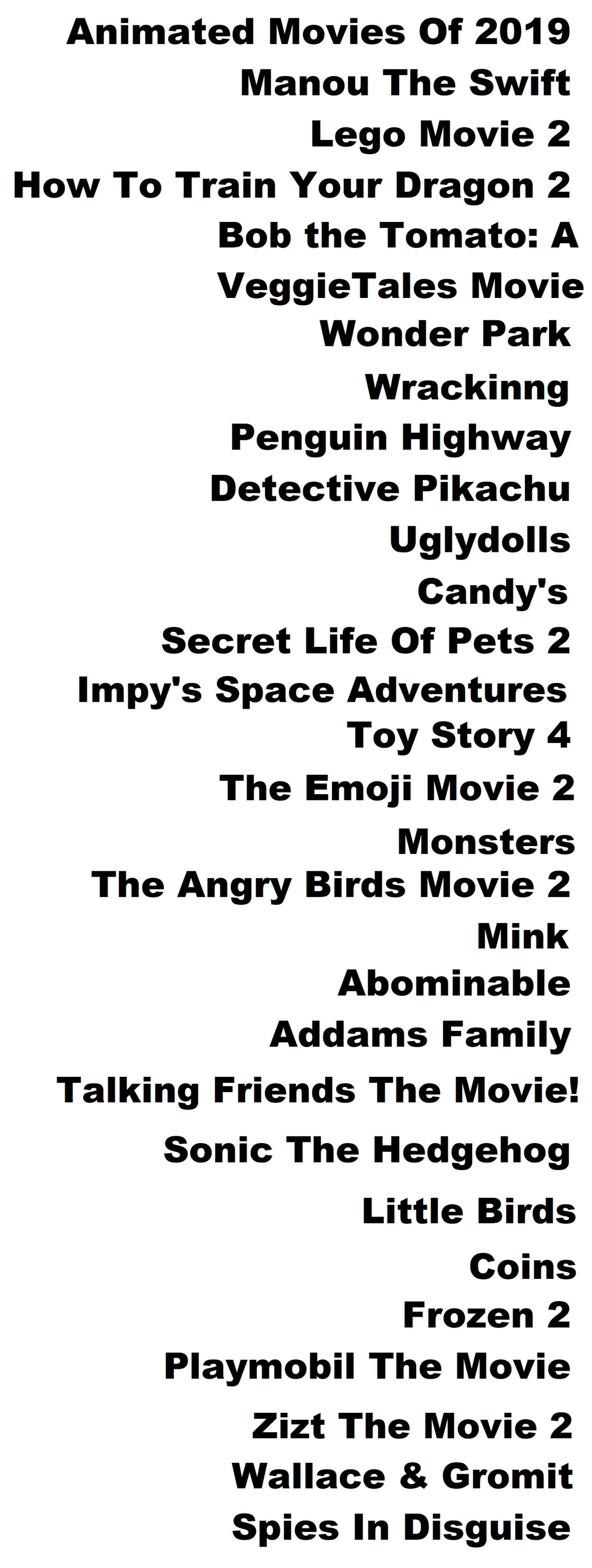 Animated Movies Of 2019 | The New Parody Wiki | Fandom