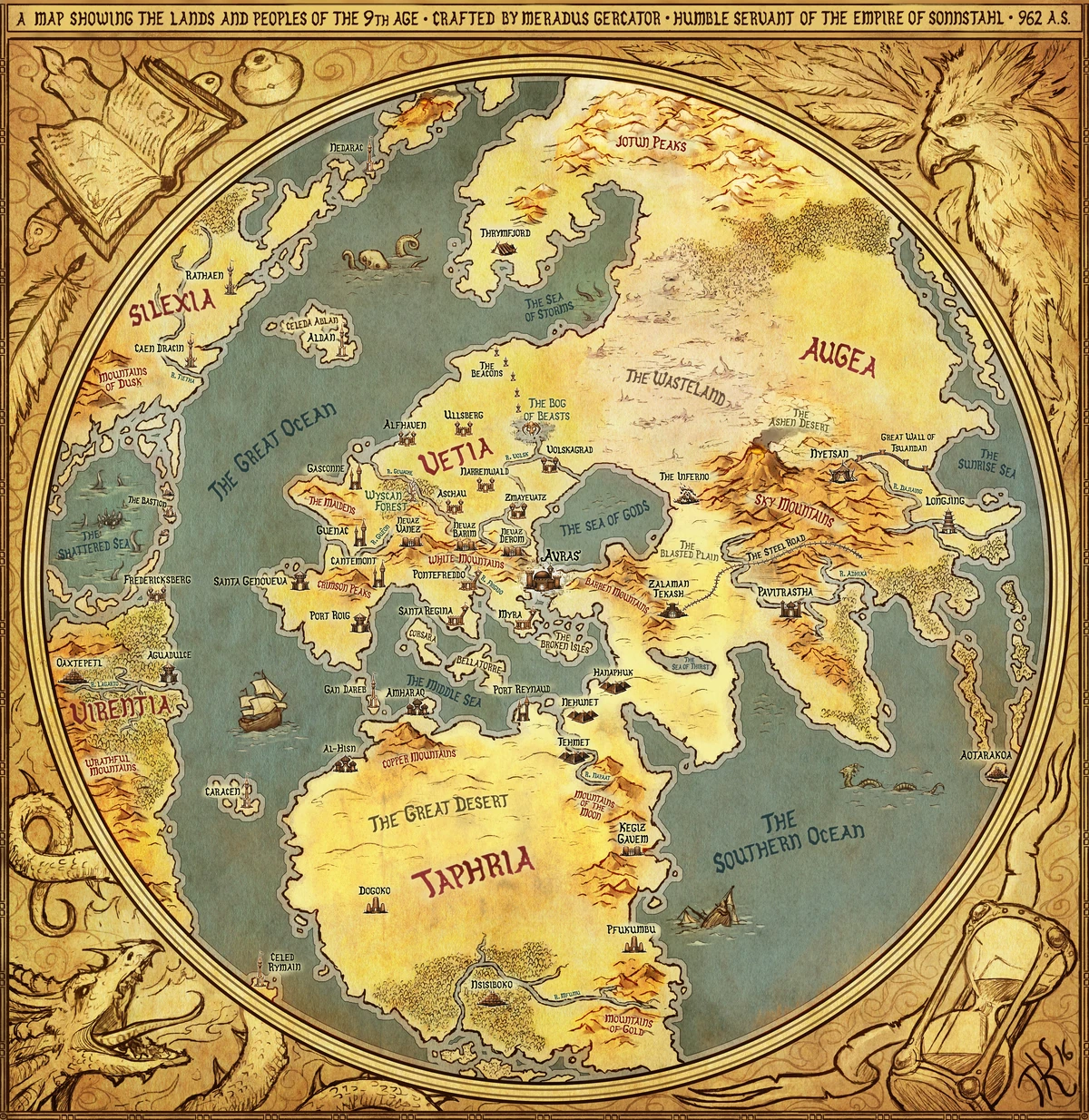 Map of the Lands and People of the 9th Age | The 9th Wiki | Fandom