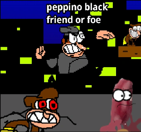 Peppino black friend or foe | The noise-verse pizza tower Wiki | Fandom