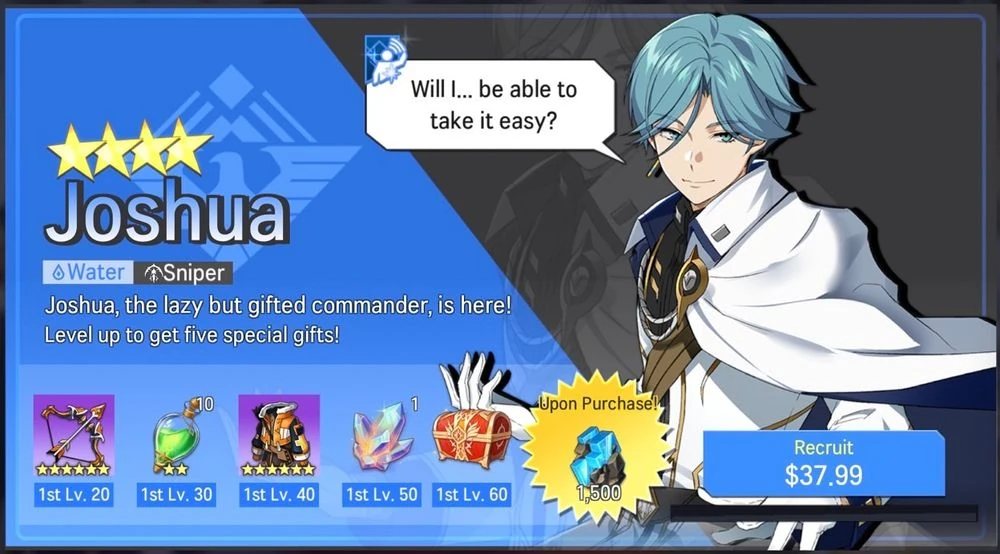 Joshua (Water) Special Package | The Official Lord of Heroes Wiki | Fandom