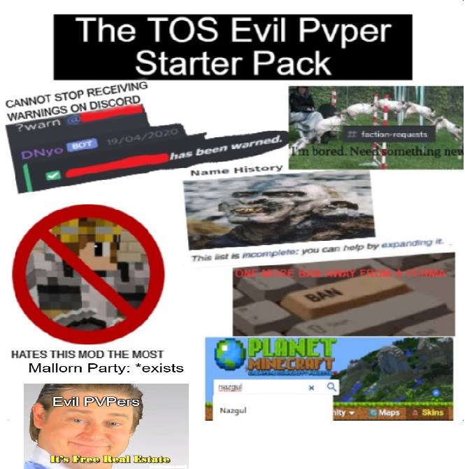 Toms Tos Starter Packs Compilation The Official Lotrmod Server
