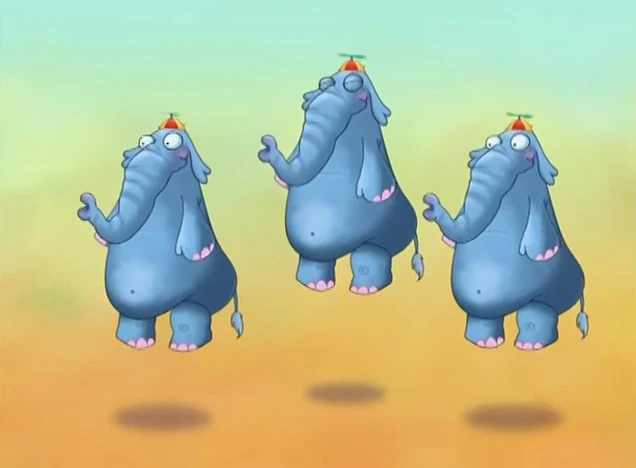 Bubble-Blowing Floating Elephants | The Official Toopy and Binoo Wiki | Fandom