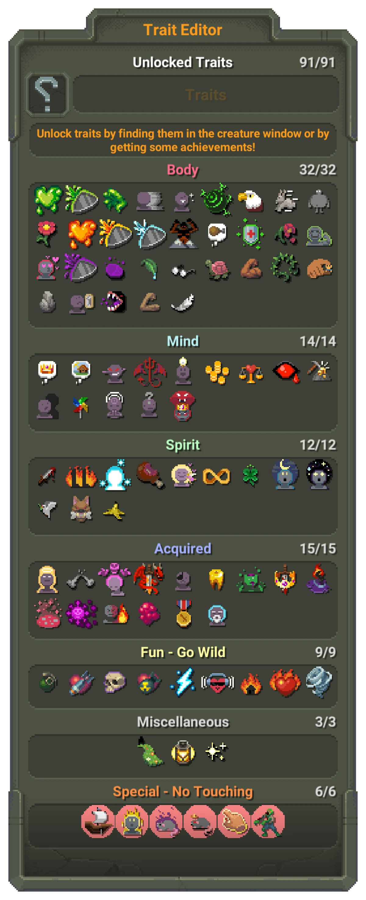 Traits (Old, 0.22) | The Official Worldbox Wiki | Fandom