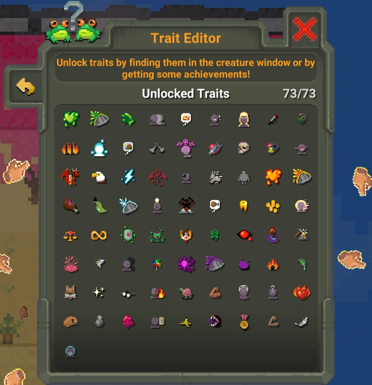 How to unlock all traits in worldbox