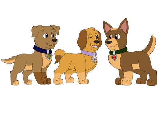 Three Musketeers: Chase and Skye Pups | The PAW Patrol Fanverse Wiki | Fandom