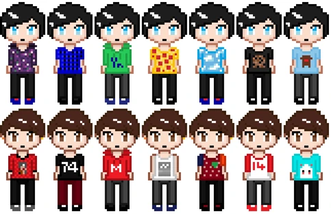 Dan and Phil Pixel Sticker Pack 2 | The Phandom Wiki | Fandom
