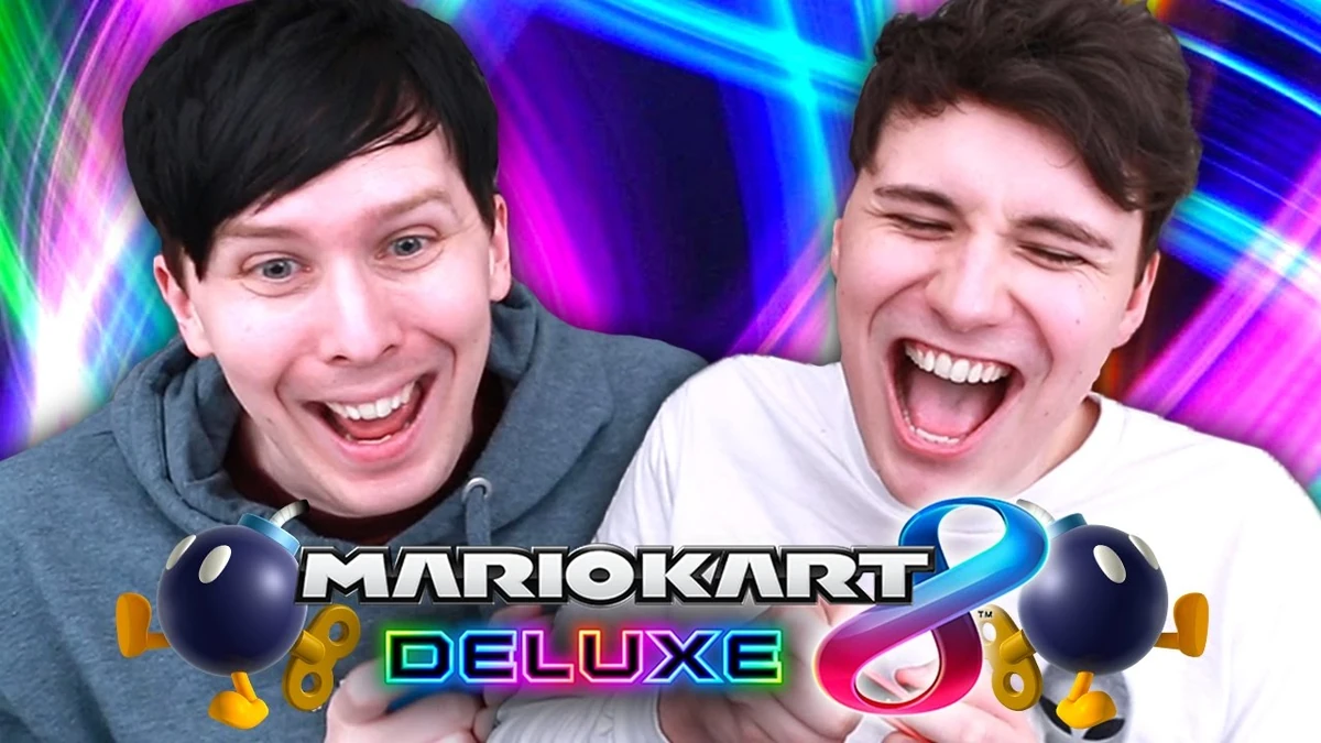 Mario Kart 8 Deluxe BATTLE MODE SHOWDOWN!!! - Dan vs. Phil | The ...