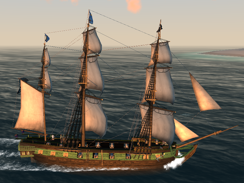 Corvette Sailing Ship