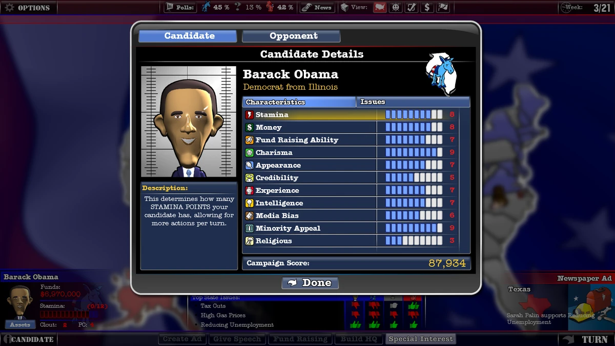 Barack Obama | The Political Machine 2012 Wiki | Fandom