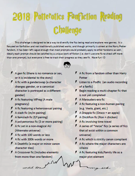 Potterotica Fanfic Reading Challenge | The Potterotica Podcast Wiki ...
