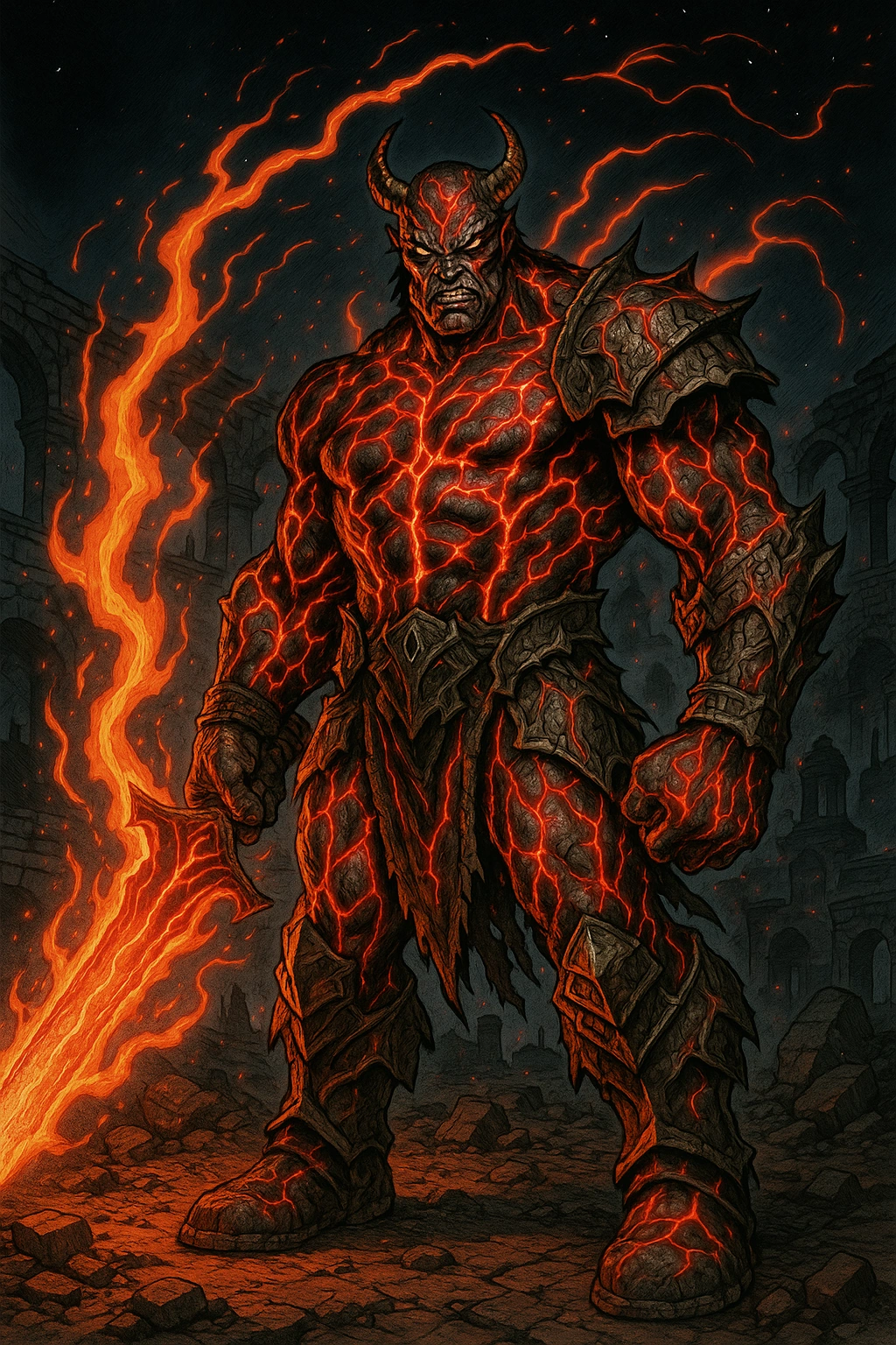Emberblade Berserker Demon | The Primal Hunter Wiki | Fandom