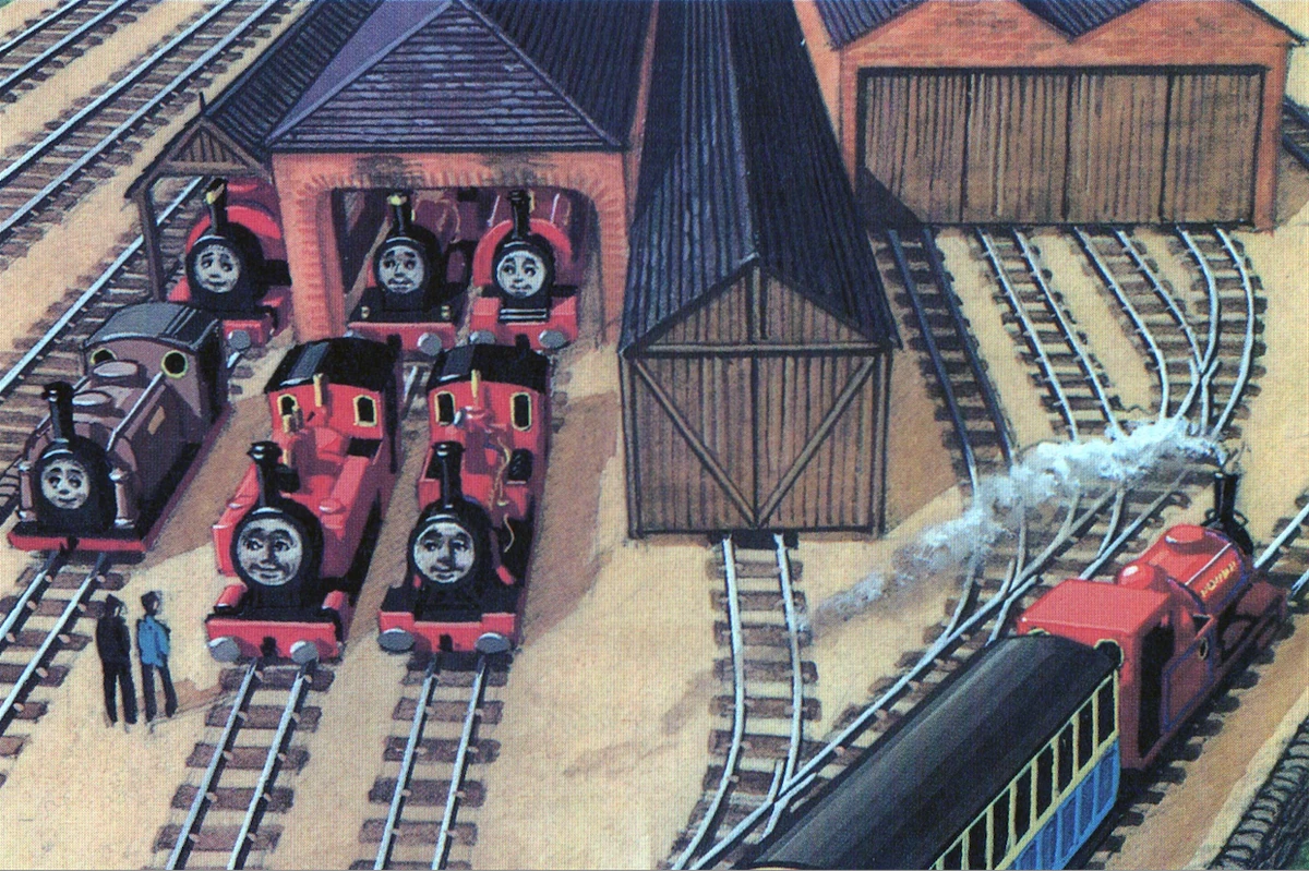 Skarloey Engine Sheds | The Railway Series Wiki | Fandom