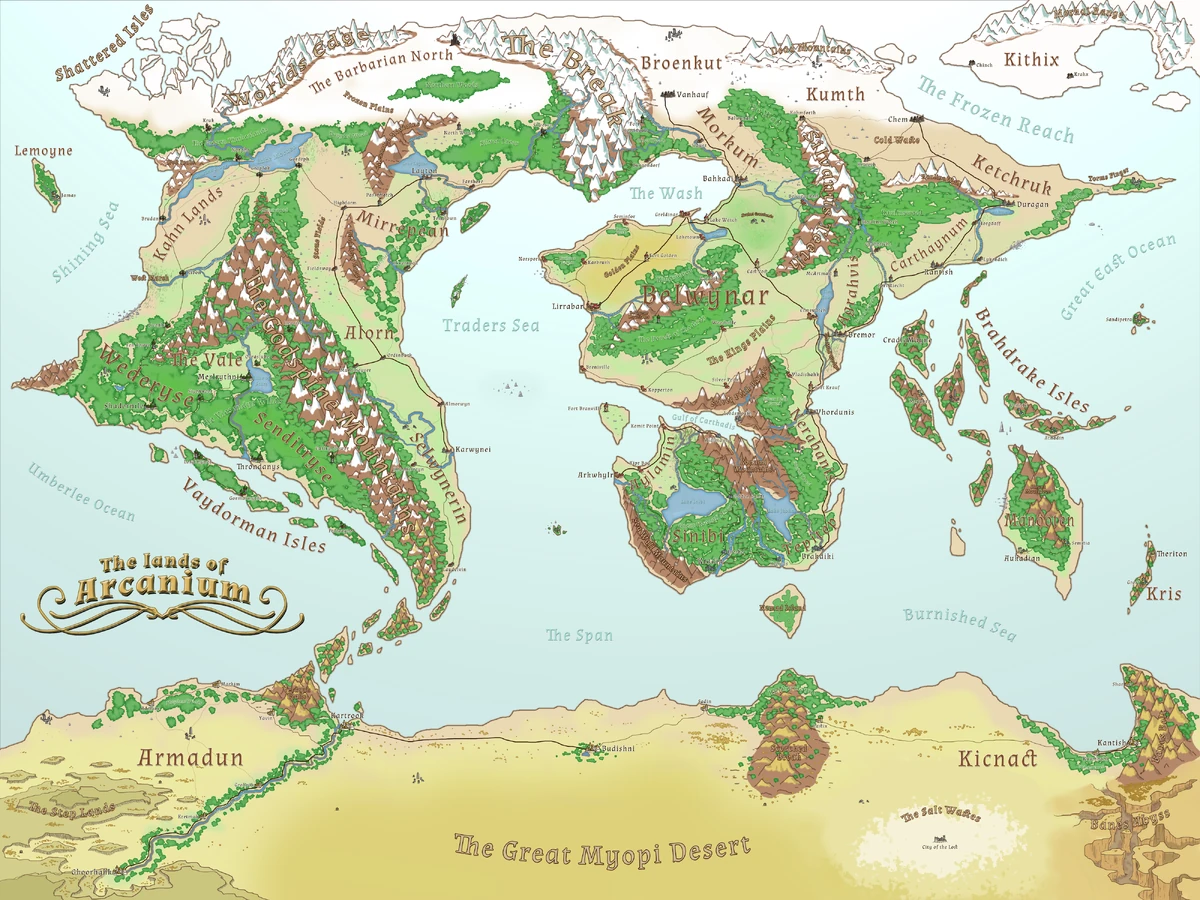 Lands of Arcanium | The Realm of heroes Wiki | Fandom