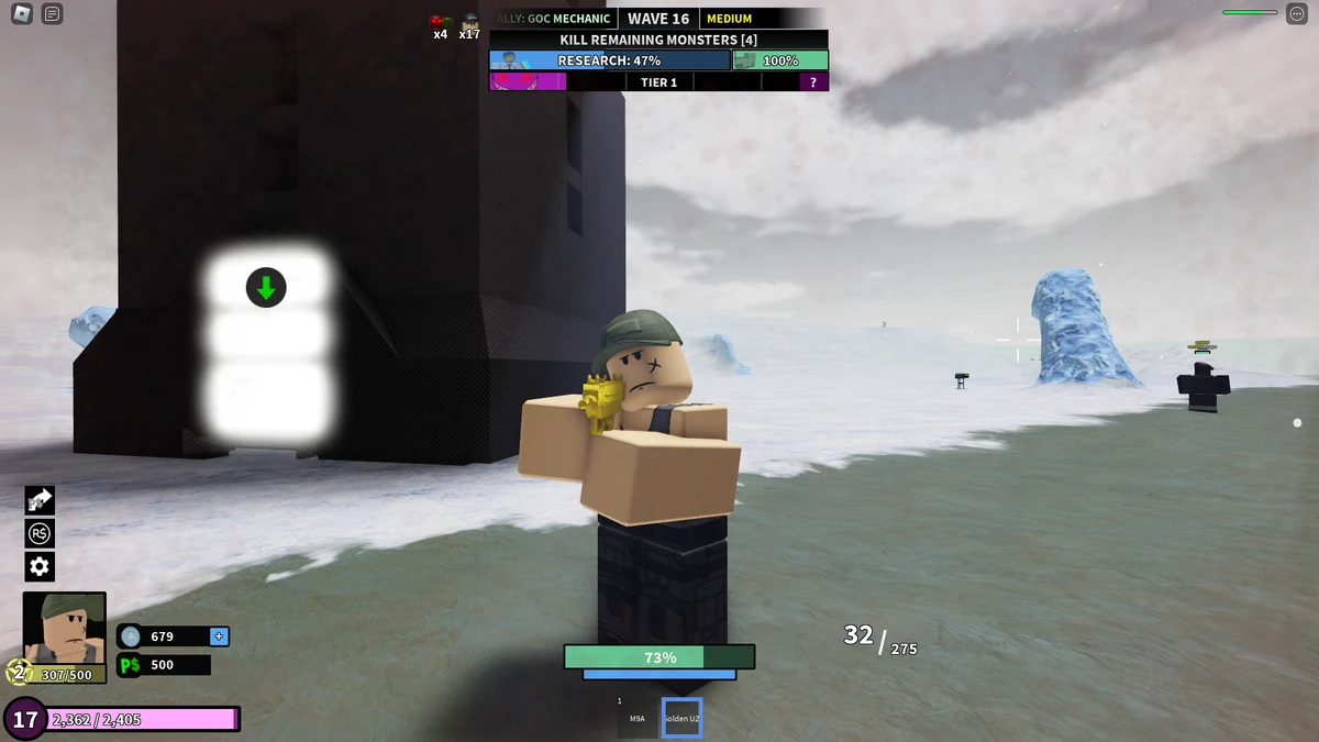Golden UZI | The Red Lake (Roblox) Wiki | Fandom