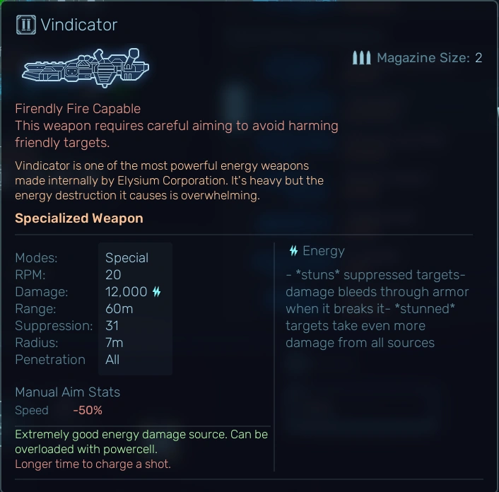 Vindicator | The Red Solstice 2: Survivors Wiki | Fandom