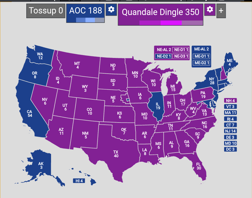 2044 US Presidential Election (President Quandale Dingle) | The Road of ...