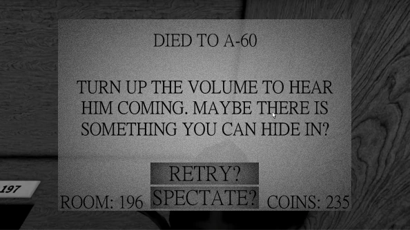 Death Screen | The Rooms Ideas Wiki | Fandom