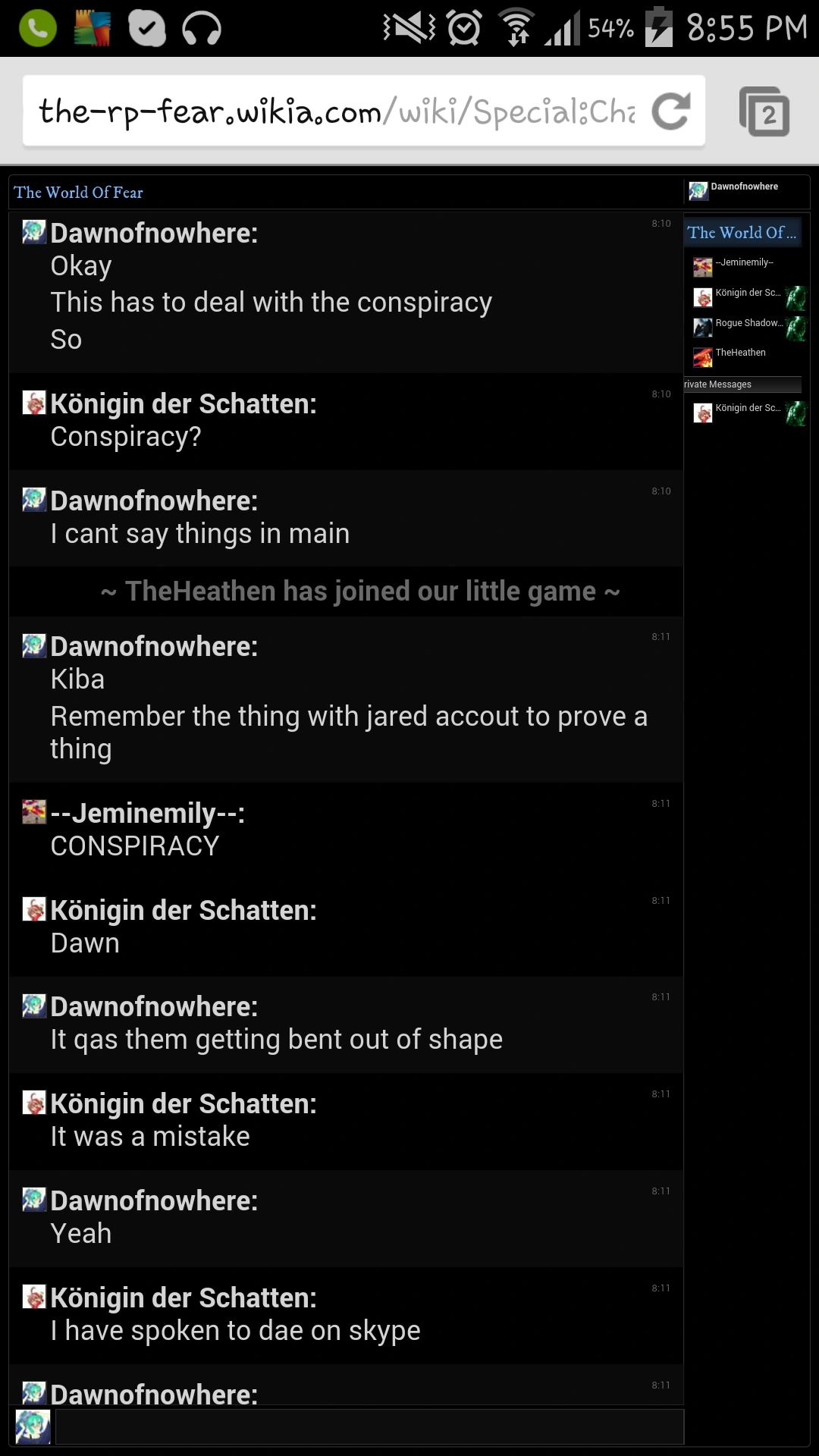 User blog:Dawnofnowhere/The original "fight" | The RP Fear Wiki | Fandom