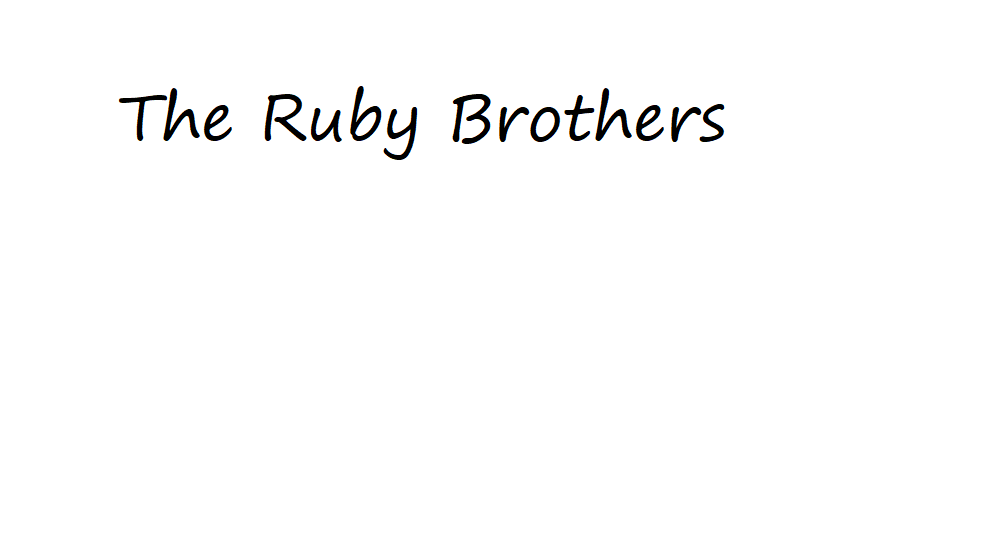 The Ruby Brothers (Series) | The Ruby Brothers Wiki | Fandom