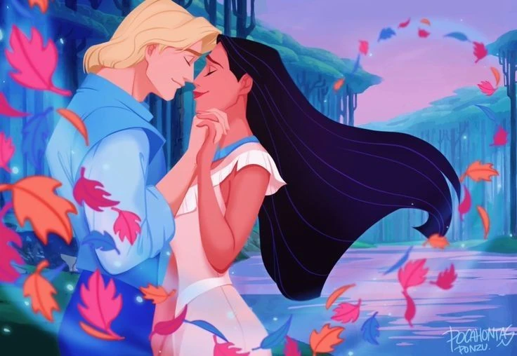 Pocahontas And John Smith Hug