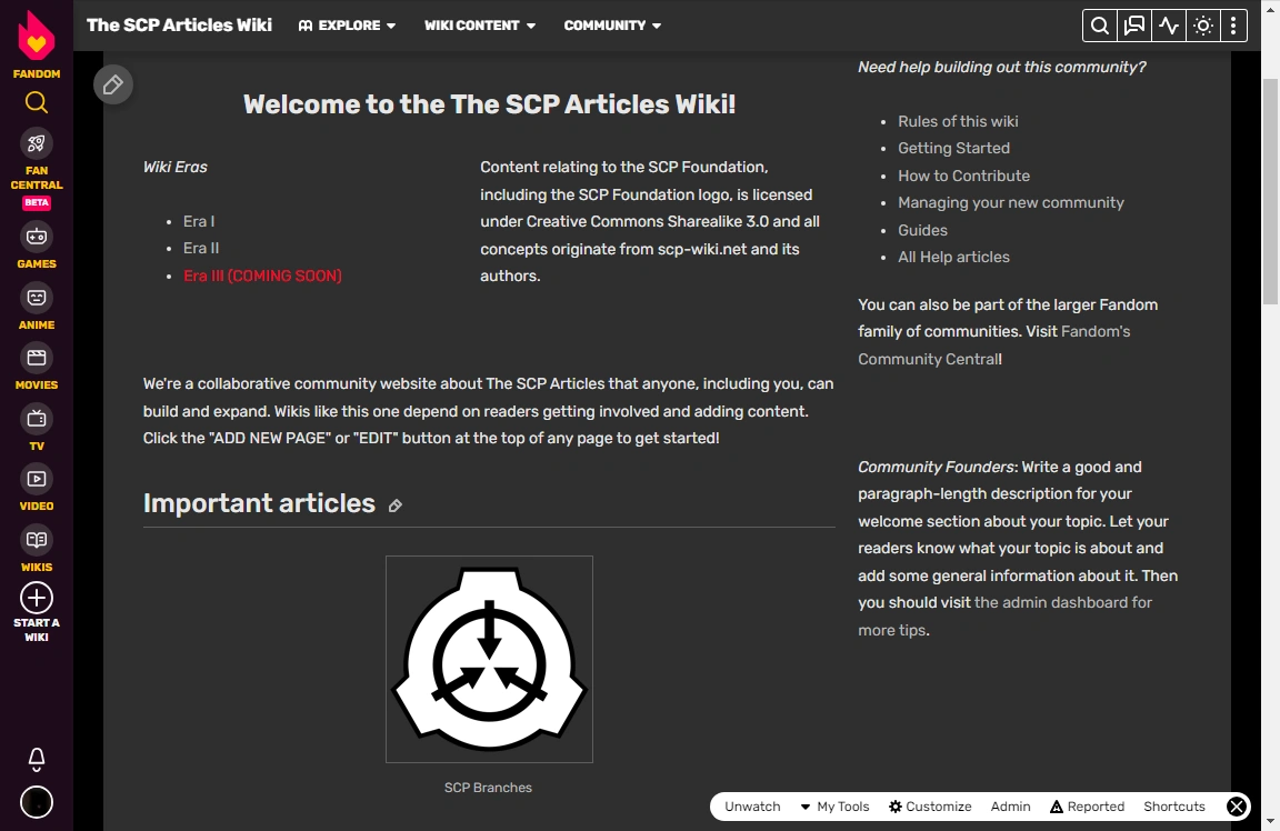 The SCP Articles Wiki/Era II | The SCP Articles Wiki | Fandom