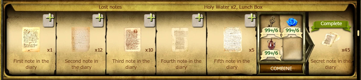 Lost notes | The Secret Society - Hidden Mystery Wiki | Fandom