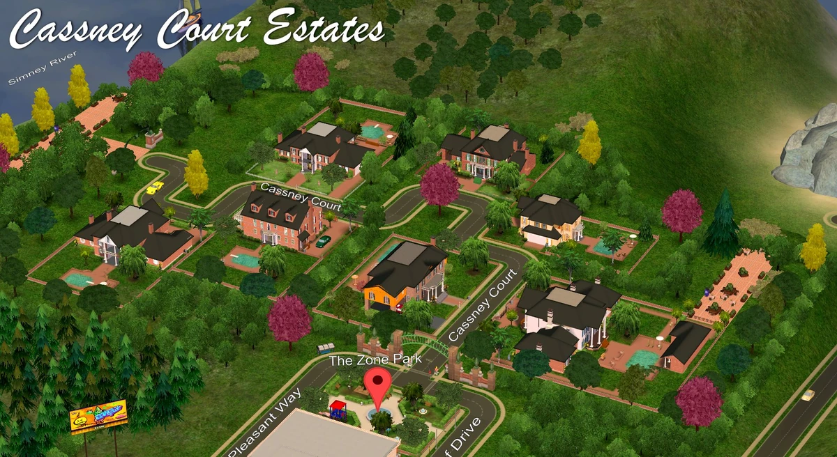 Cassney Court (Neighborhood) | The Sims 2 Bestieville Wiki | Fandom