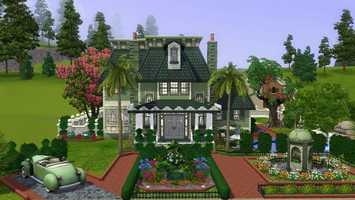 60smusicluvr:Sunny Side Up Second Empire Victorian Estate | The Sims 3 ...