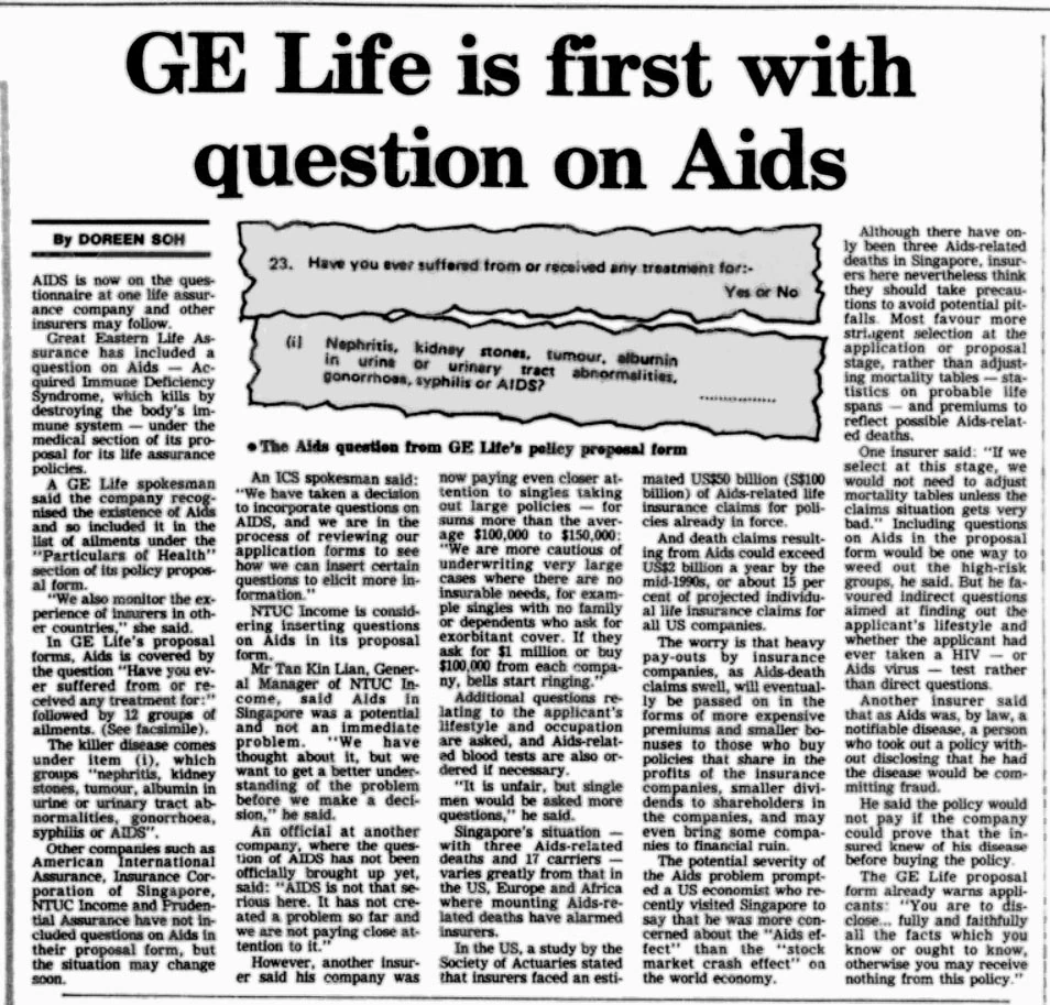 Archive of "GE Life is first with question on Aids", 28 December 1987 ...