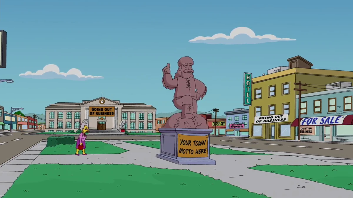 Springfield Town Square | The Simpsons: Springfield Animals Wiki | Fandom