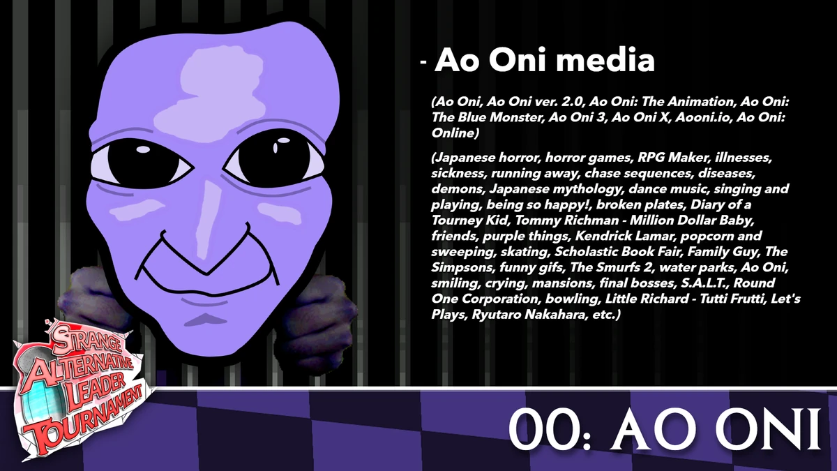 Ao Oni | The Strange Alternative Leader Tournament Wiki | Fandom