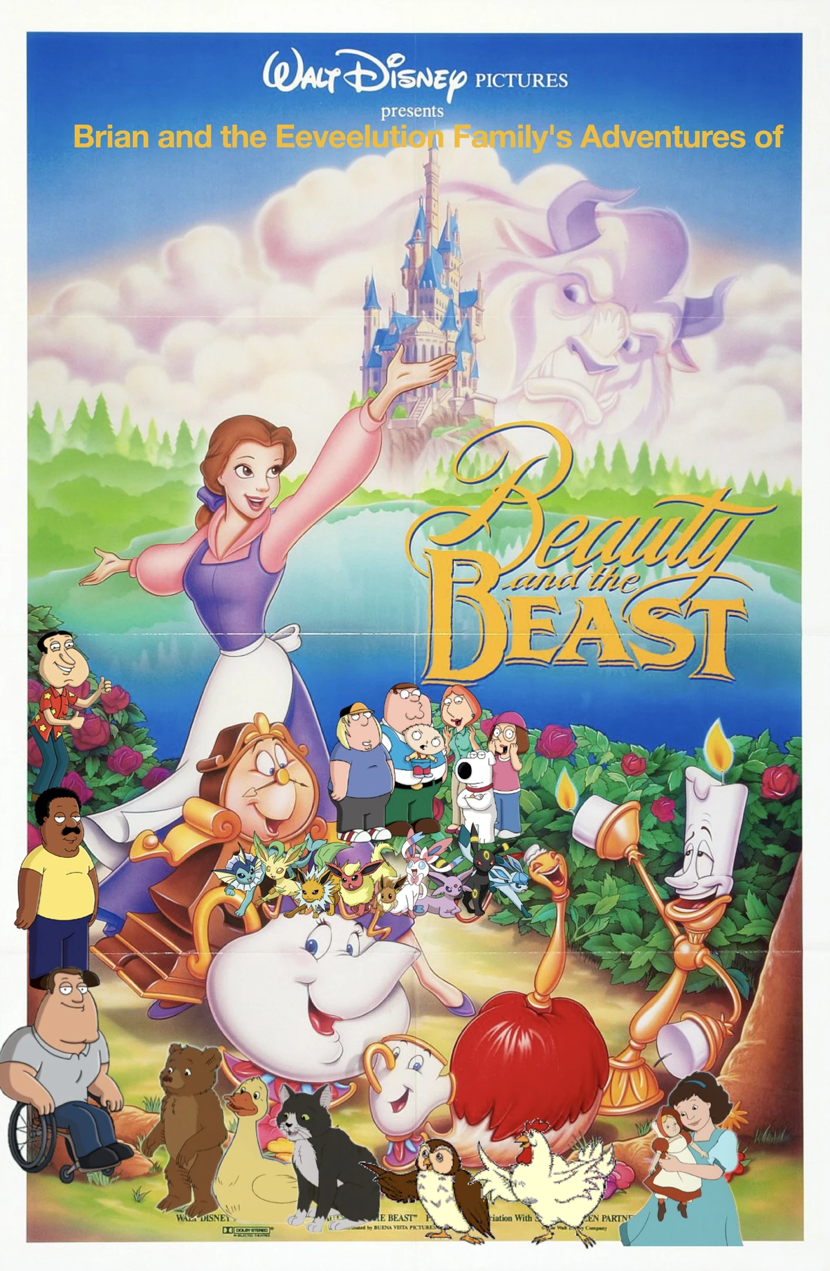 Brian and the Eeveelution Family's Adventures of Beauty and the Beast ...