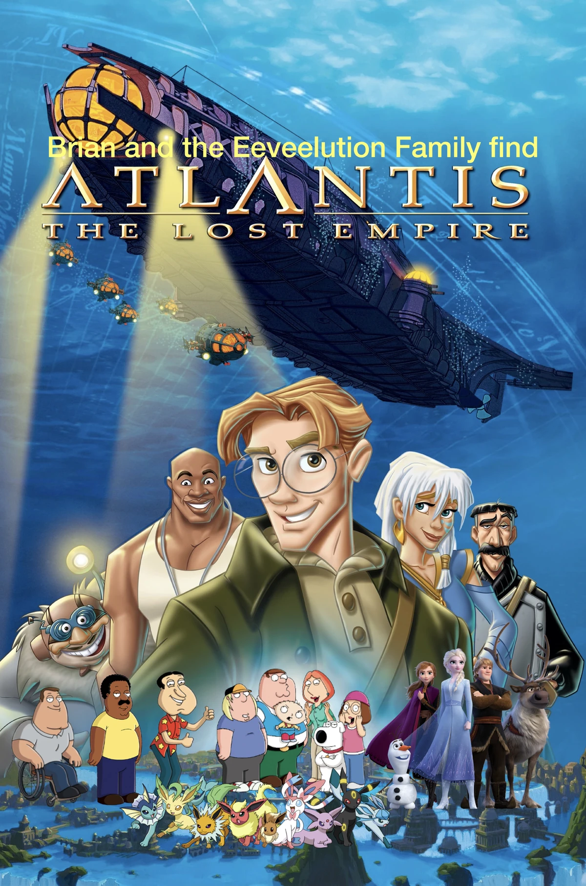 Brian and the Eeveelution Family find Atlantis: The Lost Empire | The ...