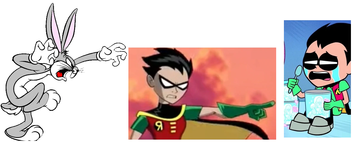 Bugs Bunny and Robin (Teen Titans (2003)) gets angry at Robin (TTG ...