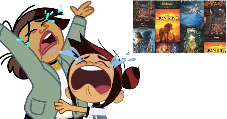 Molly McGee and her mom crying while seeing Disney Live-action remakes ...