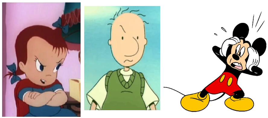 Little Audrey and Doug Funnie gets angry at Mickey Mouse over Disney ...