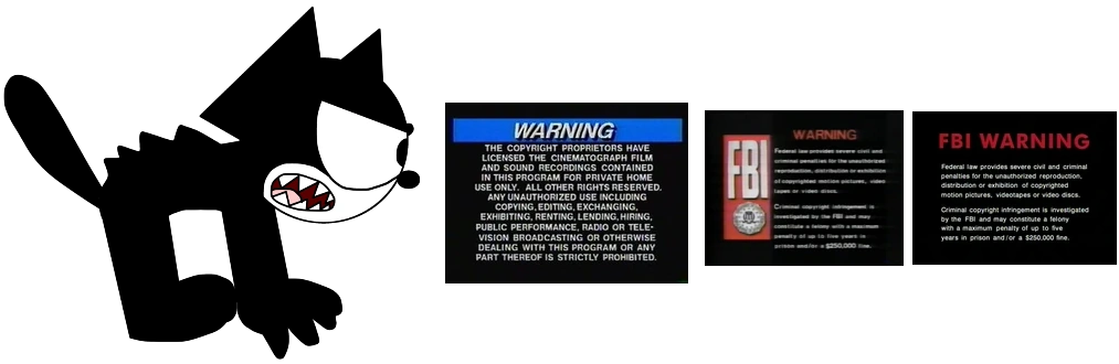 Felix the Cat angry while seeing PolyGram Video warning screens | The ...