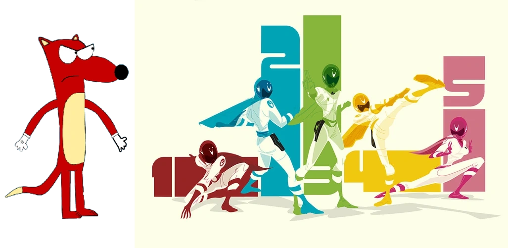 Felix Fox angry while seeing Power Rangers Animated Series Nerd Corps ...