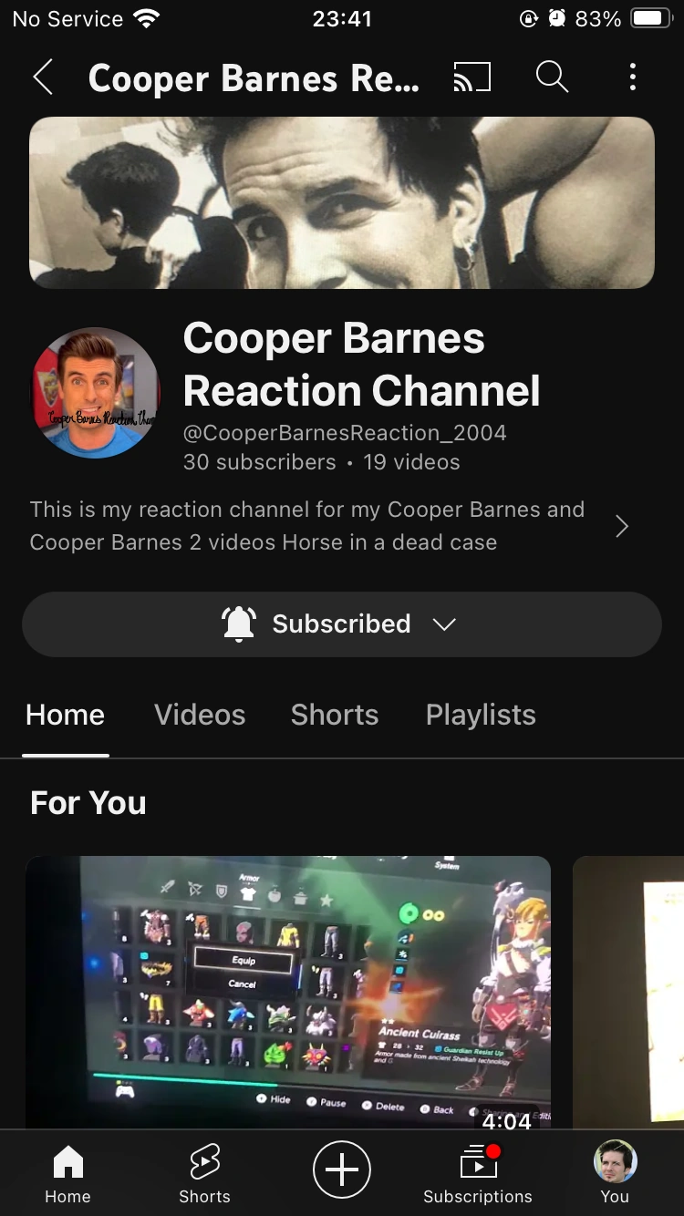 Cooper Barnes Reaction Channel | The Tirtyacres Wiki | Fandom